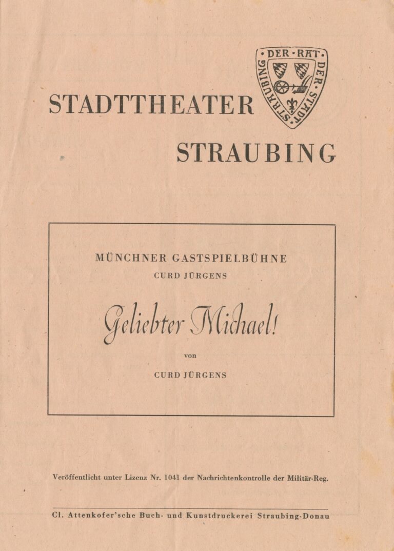Ein künftiger Weltstar in Straubing: Curd Jürgens - Kulturheimat